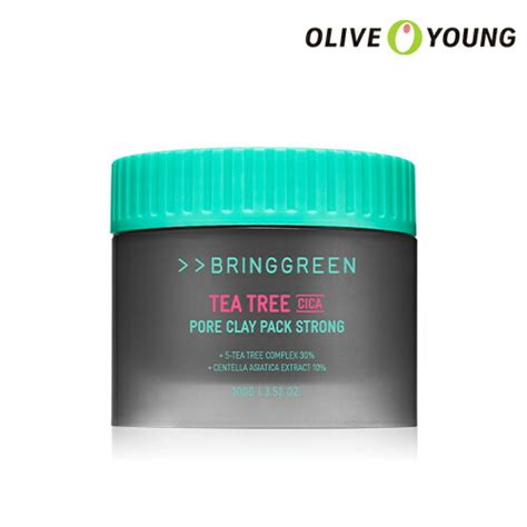 【楽天市場】【bring Green】ティーツリーシカポアクレイパックストロング 100gスキンケア 毛穴 敏感肌 ブリングリーン 韓国