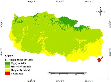 Suitability Map For Ecotourism Using Ahp Method Download Scientific