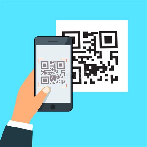 Scan Qr Code To Mobile Phone Electronic Digital Technology Barcode