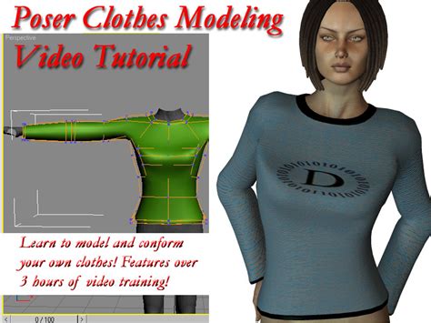 Poser Clothes Modeling Video Tutorial By Markdc