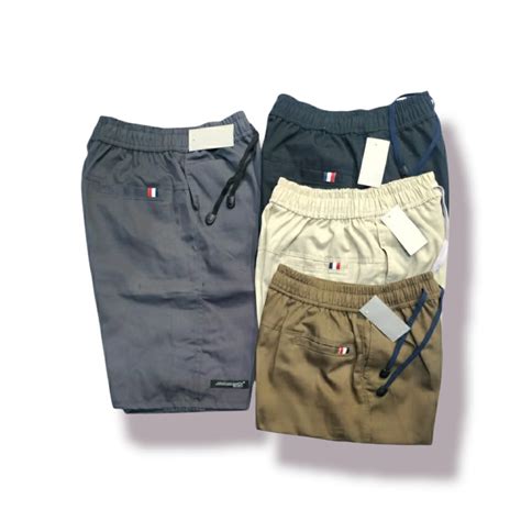Jual Celana Pendek Pria Cowok Dewasa Chino Rip Karet Pinggang Kolor Chinos Katun All Size Murah