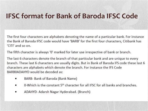 Ppt Bank Of Baroda Ifsc Code Powerpoint Presentation Free Download