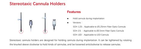 Stereotaxic Cannula Holder