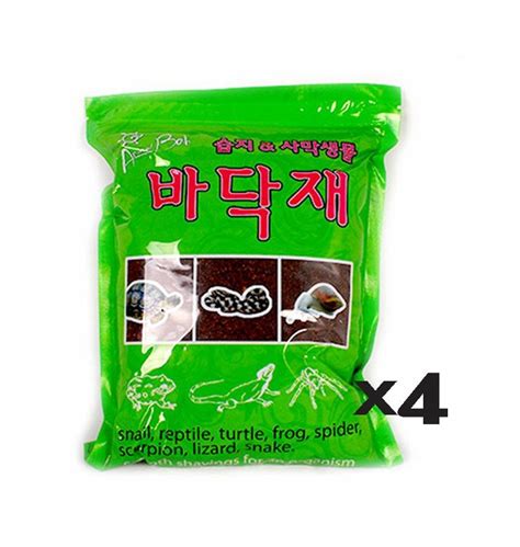습지 사막생물 파충류 양서류 달팽이 바닥재 2l X4개 곤충사육용품 티몬