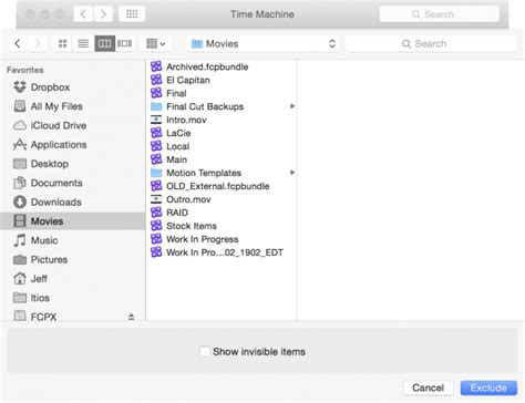 How To Exclude Files From Time Machine Backups