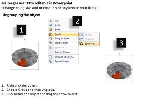 PowerPoint Slide Designs Image Puzzle Segment Pie Chart Ppt Theme
