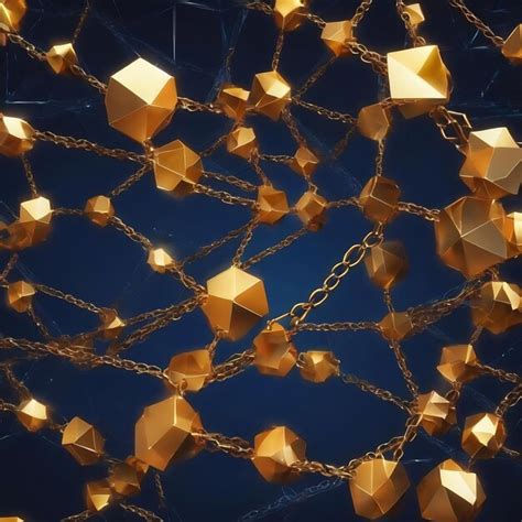 Premium Ai Image Blockchain Technology Abstract Concept Polygons Are