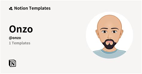 Onzo Template Creator Notion Marketplace