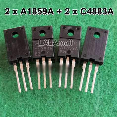 2pairs Original (2pcs A1859A + 2pcs C4883A) TO-220F 2SA1859A 2SC4883A ...