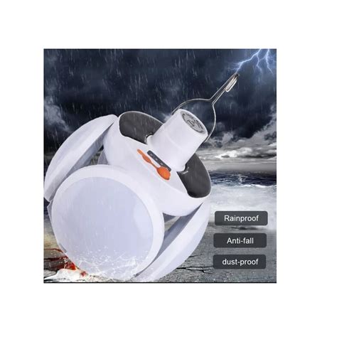 Преносим соларен фенер със светлинен сензор Бял Emag Bg