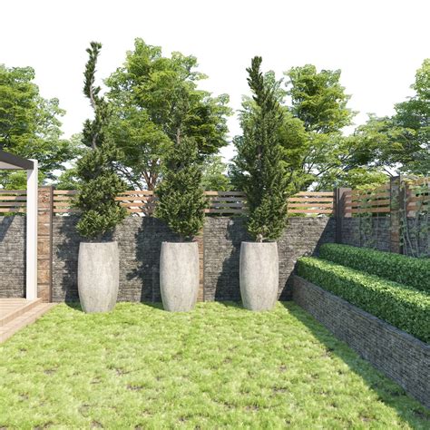 House Backyard Landscape 3d Model 3d Turbosquid 2046484