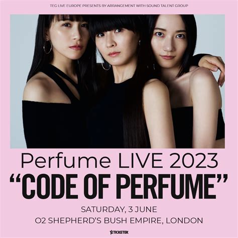 Perfume9年ぶりとなるロンドン単独公演Perfume LIVE 2023 CODE OF PERFUME 開催決定