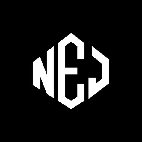 Premium Vector Nej Letter Logo Design With Polygon Shape Nej Polygon