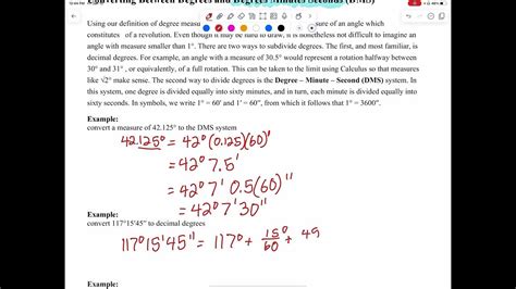 Precalculus Ii Trig Unit 5 Angles Dms Youtube