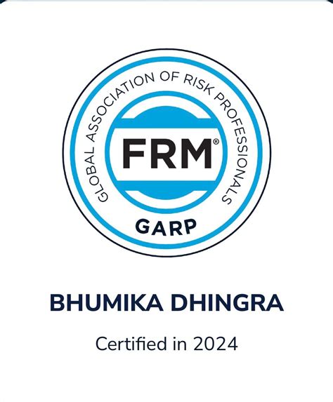 bhumika dhingra frm on linkedin frm certifiedfrm 12 comments