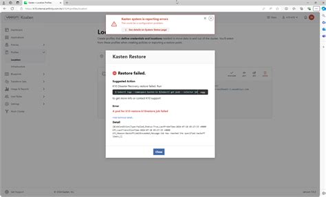 Veeam Kasten 704 Crypto Svc Crashloopbackoff Due To Nil Pointer Dereference Veeam Community