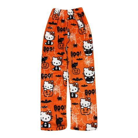 Kawaii Halloween Pajama Pants Women Pumpkin Cat Print Pajamas Cute Funny Pjs Womens Jammies