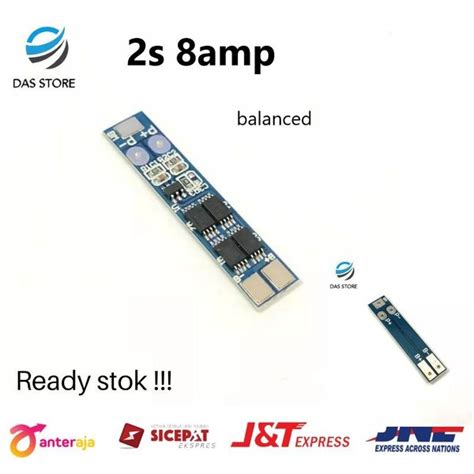 Jual BMS 2S 7 4V 8A High Lithium Ion Lithium Polymer Baterai