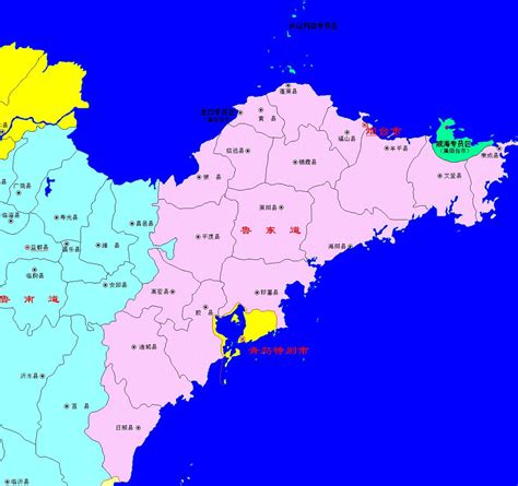 胶东半岛历史地图（八）：民国 知乎