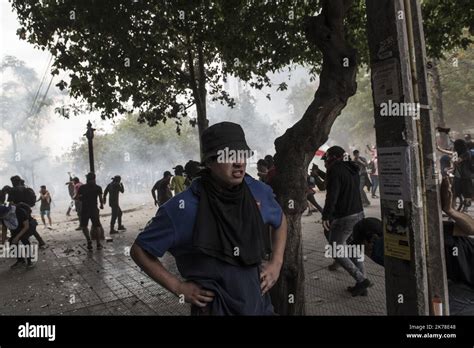 Chile Santiago Chile Anti Government Mobilization Day On Friday