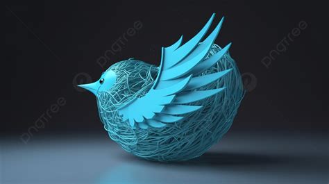 3d 트위터 로고 개념의 고립 된 렌더링 응용 프로그램 로고 전화 연락 마케팅 3d 배경 일러스트 및 사진 무료 다운로드