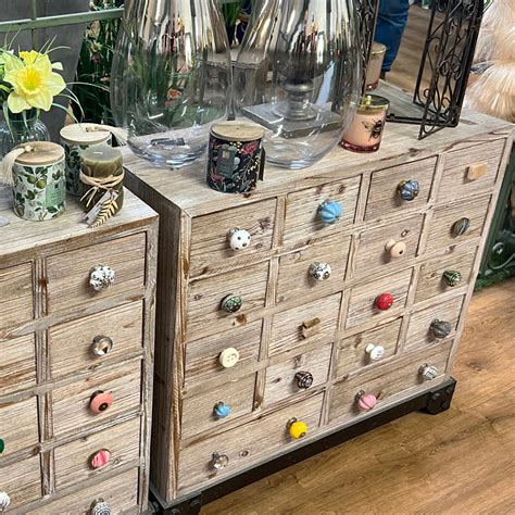 Striped Ceramic Cupboard Door Drawer Knob 45mm Width