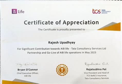 Tcs Achievementunlocked Professionalgrowth Rajesh Upadhyay