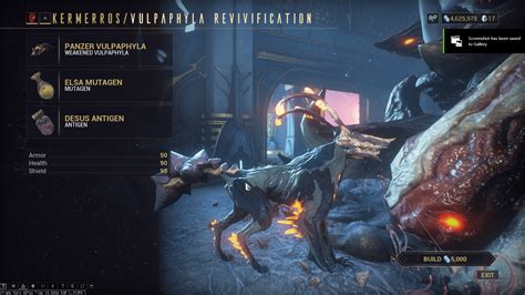 Creating Panzer Vulpaphyla R Warframe