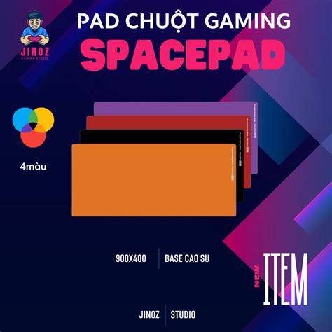 Lót Chuột Pad Chuột Gaming Spacepad Cỡ Lớn 90x40cm Jinoz Gaming