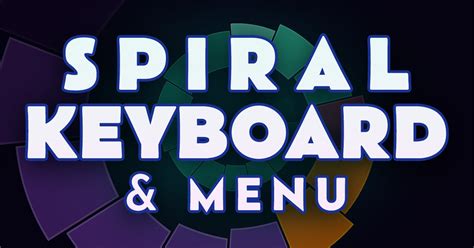 Spiral Keyboard And Menu Gui Tools Unity Asset Store