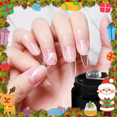 Fake Nails French Short Press On Nails Yellow Glossy Full Cover Nails