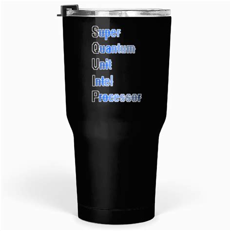 Super Quantum Intel Unit Processor Squip Tumblers 30 Oz No Straw Set 30 Oz Black Sold By