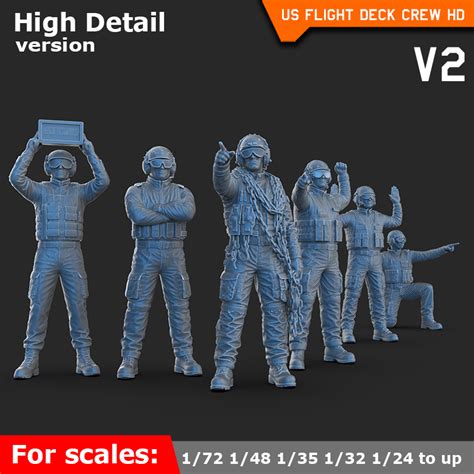 ️ Us Flight Deck Crew Hd・ Stl File For 3d Printing・cults