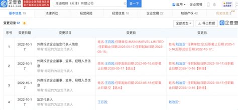 库迪咖啡于北京成立新公司，法定代表人为钱治亚 Donews快讯