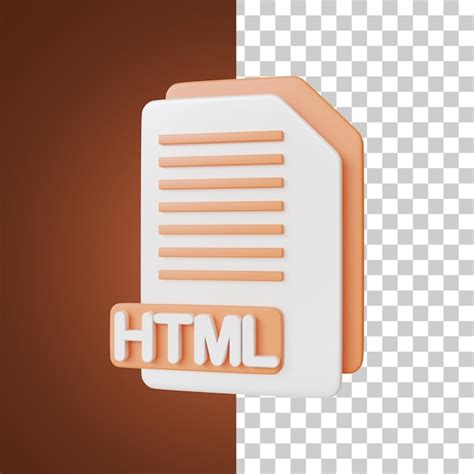 Premium Psd Html Document File Format 3d Illustration
