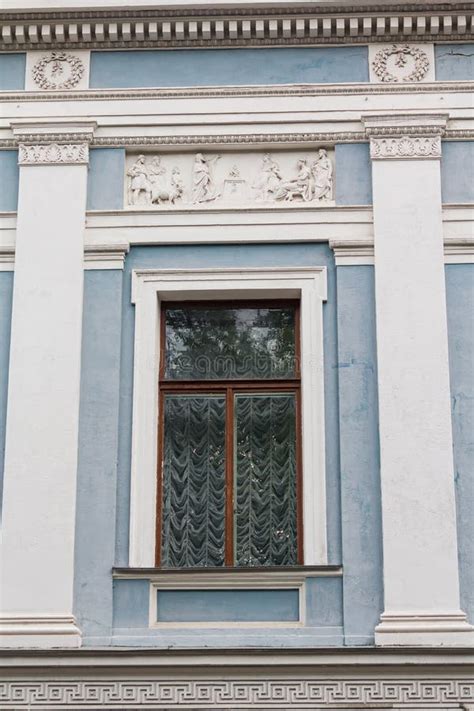 Window Of A Historic Building In The Classical Style Stock Image