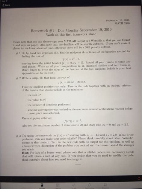 Solved Please Note That You Can Always Copy Your Matlab