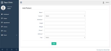 Clinic Management Project Using ASP NET MVC