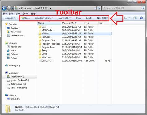 BAMLEO Customize Windows Explorer Toolbar Buttons