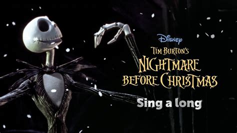 Tim Burtons Nightmare Before Christmas Sing A Long Disney