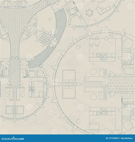 Blueprint And Architectural Design Featuring Symbols Like Technical Drawings Blueprints And