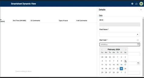 Issue With Dates Input In Smartsheet Dashboard Smartsheet Community