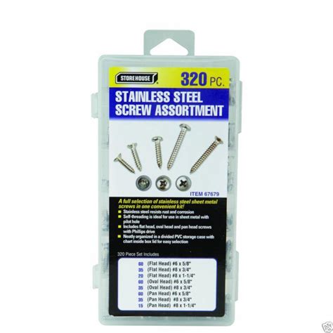 Buy 320 Piece Stainless Steel Screw Assortment Kit In Greenville North