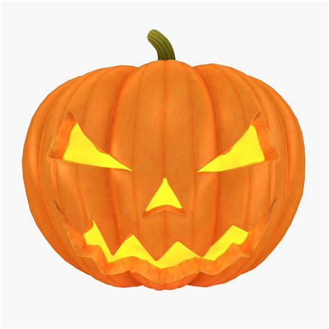Halloween Pumpkin 3d Model 6 Max Fbx Obj Free3d