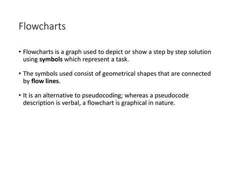 algorithms and flow chart overview pdf