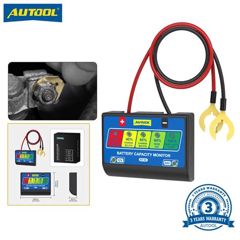 Autool Bt60 12v 24v Car Battery Tester Cranking Charging Circut Tester