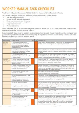 41 FREE Task Checklist Samples To Download