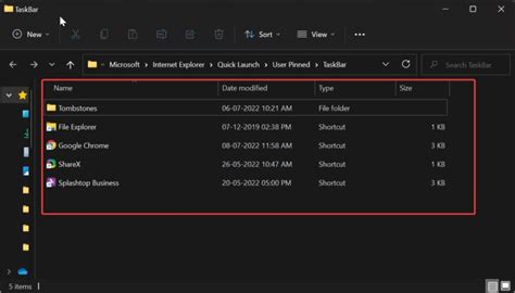 Backup And Restore Taskbar Pinned Items On Windows Technoresult