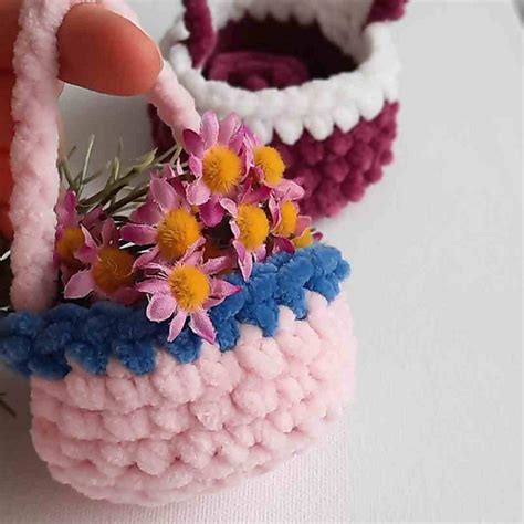 Ravelry Easy Mini Easter Basket Pattern By May Shehab