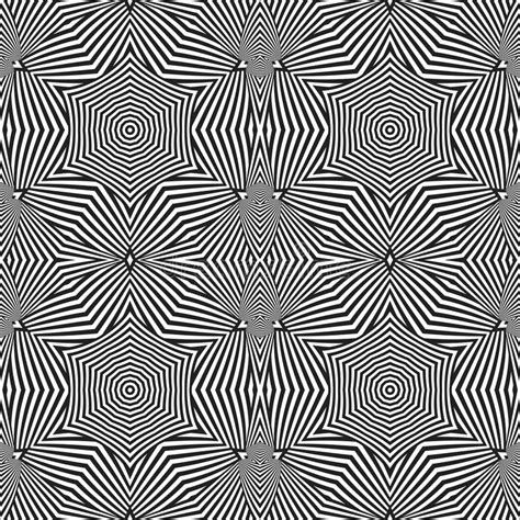 Optical Art Abstract Striped Seamless Deco Pattern Stock Vector